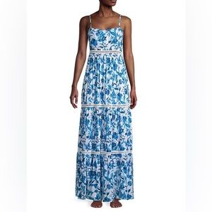 Red Carter | Dresses | Anthropologie Red Carter Maxi Dress Blue And ...